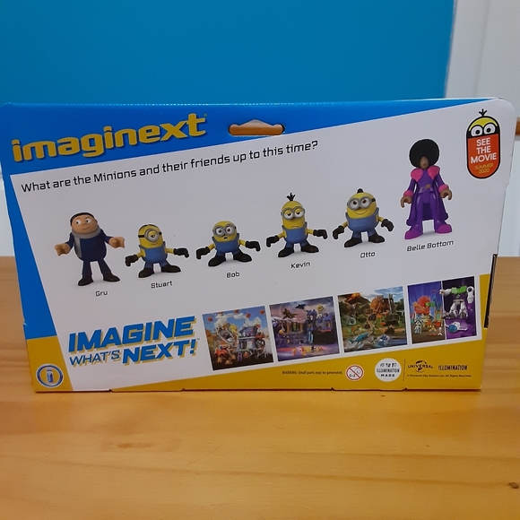 Imaginext | Toys | Minions The Rise Of Gru 6 Pack Action Toy Figures ...